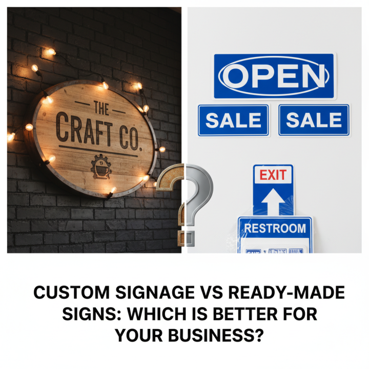 Custom Signage vs Ready-Made Signs: Which Is Better for Your Business ...